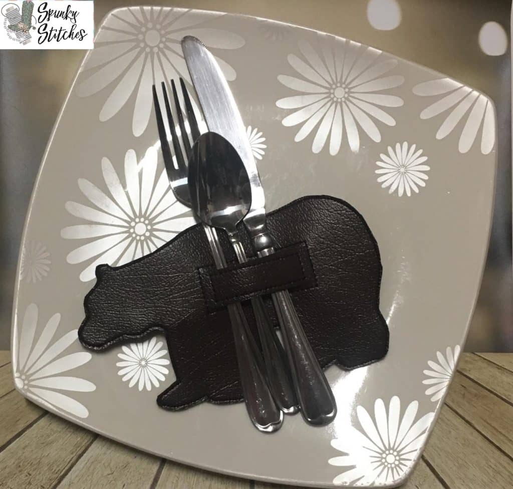 Moose Silverware holder