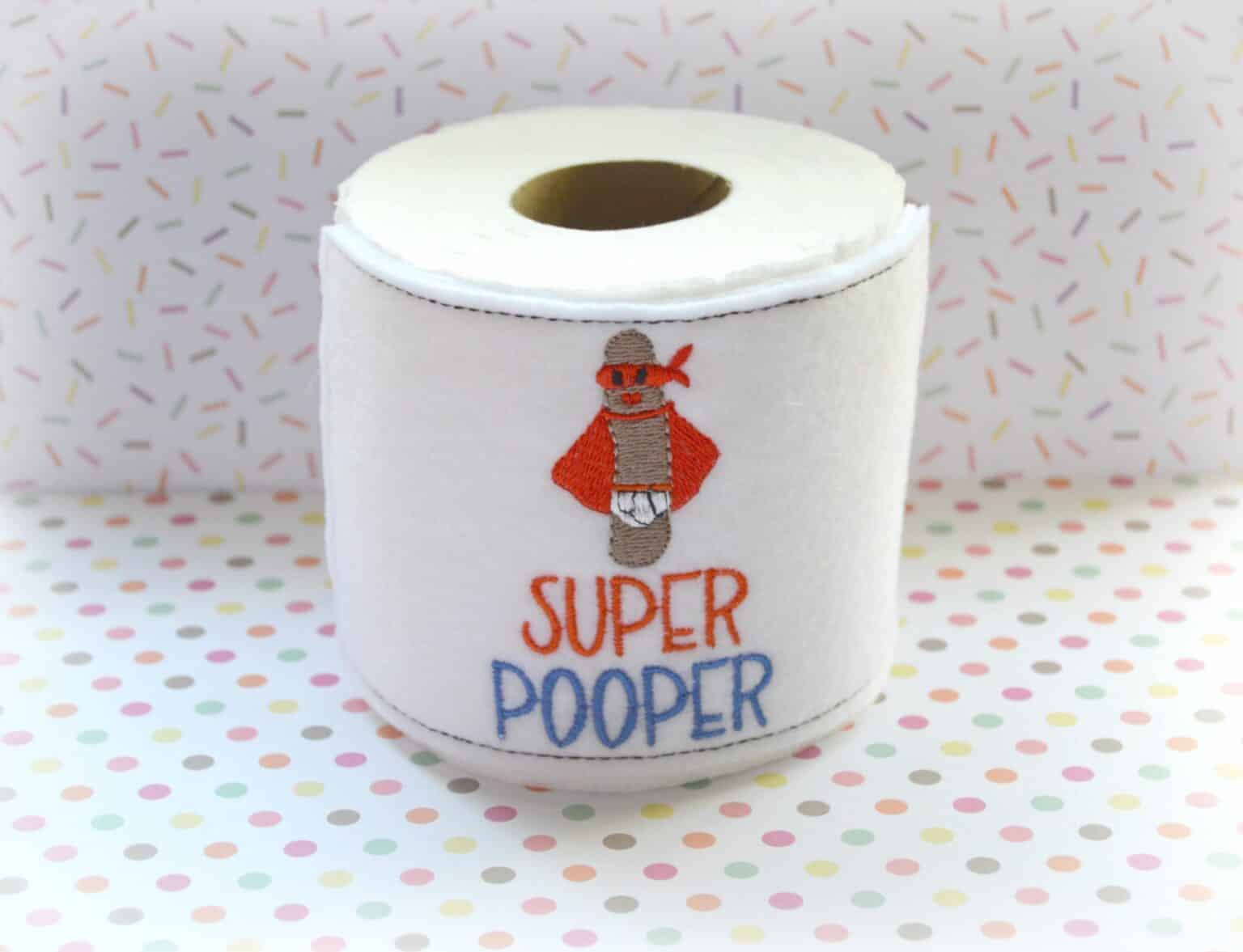 Super Pooper Toilet Paper Wrap