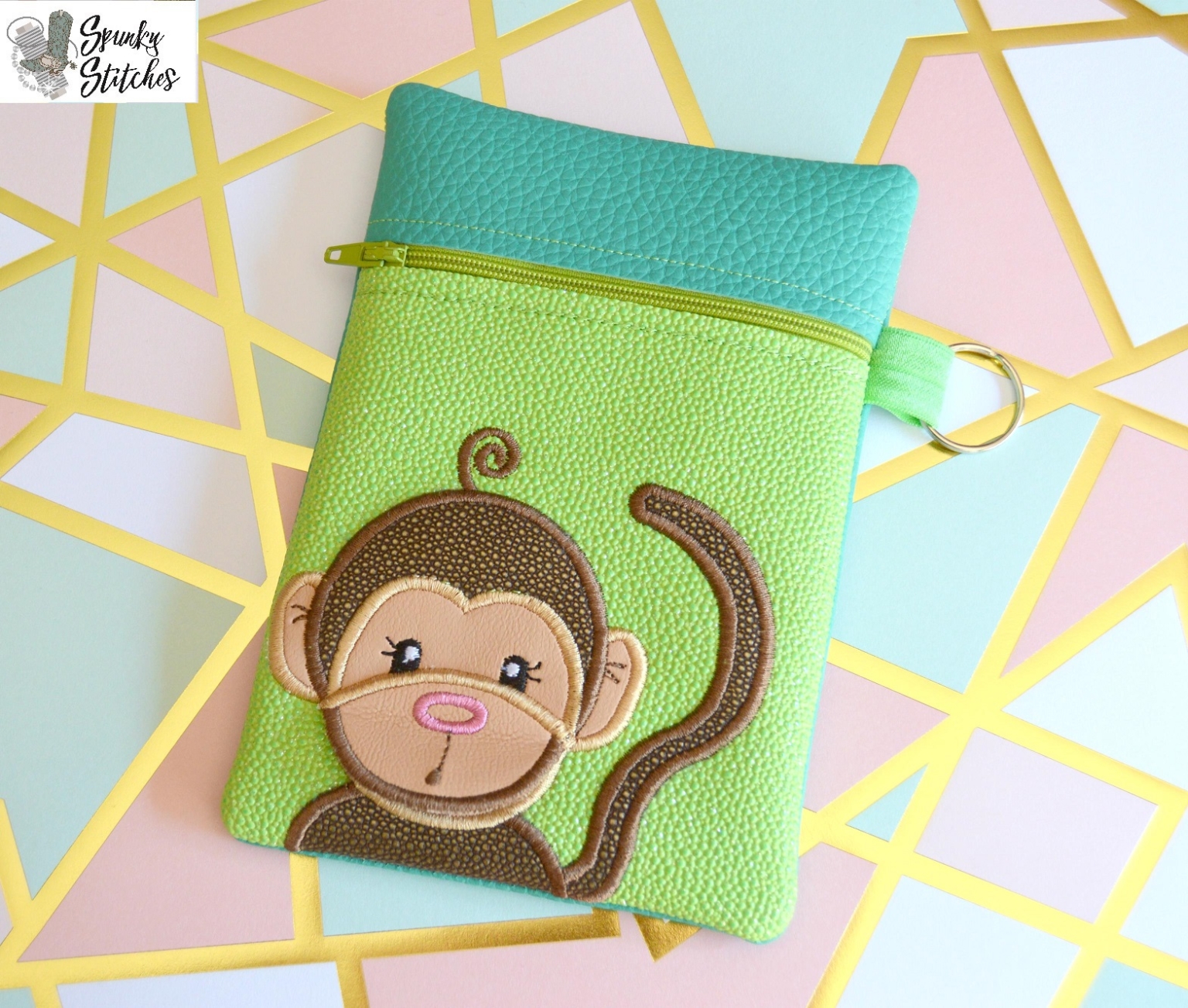 Monkey Flap Zipper Bag