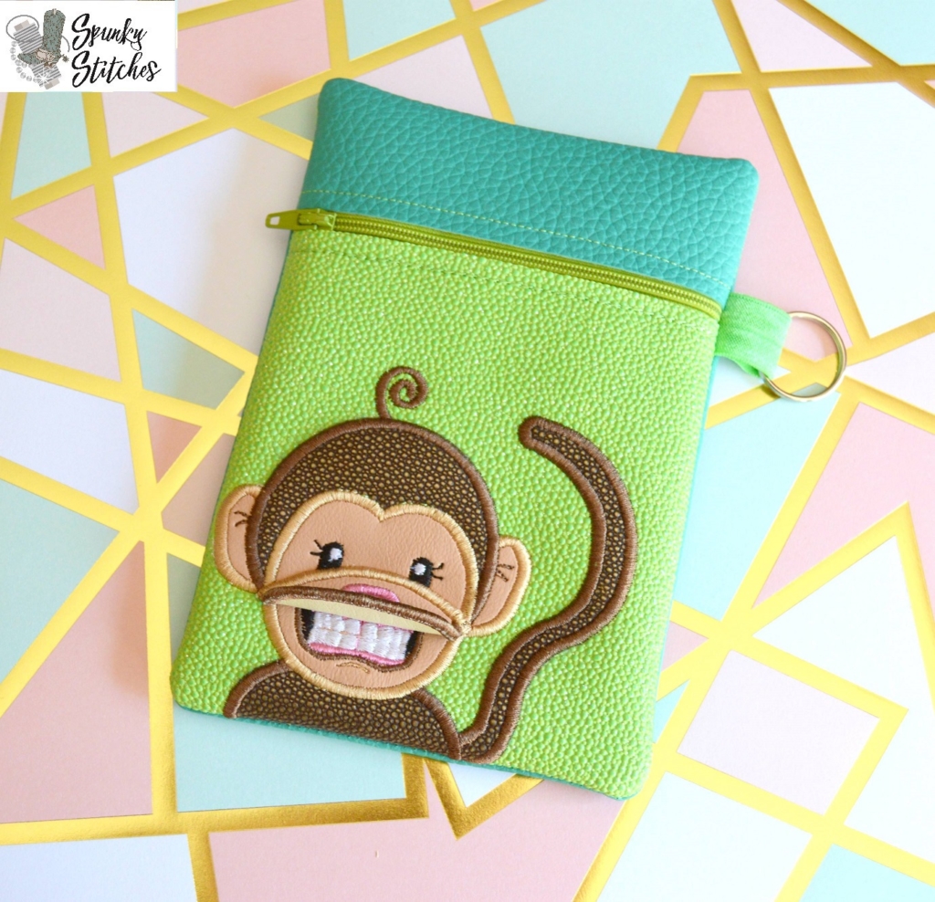 Monkey Flap Zipper Bag