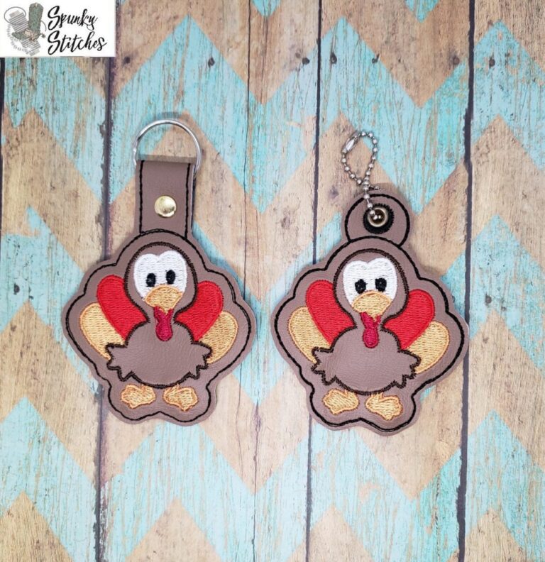 Turkey Key Fob and Zipper Pull