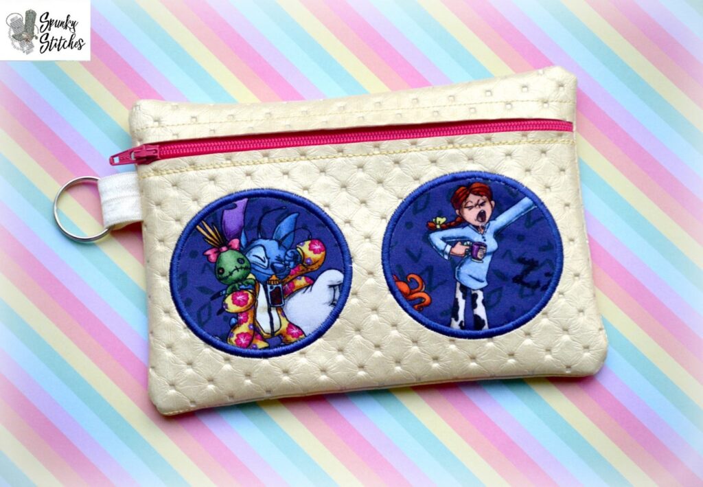 Double Circle Zipper Bag