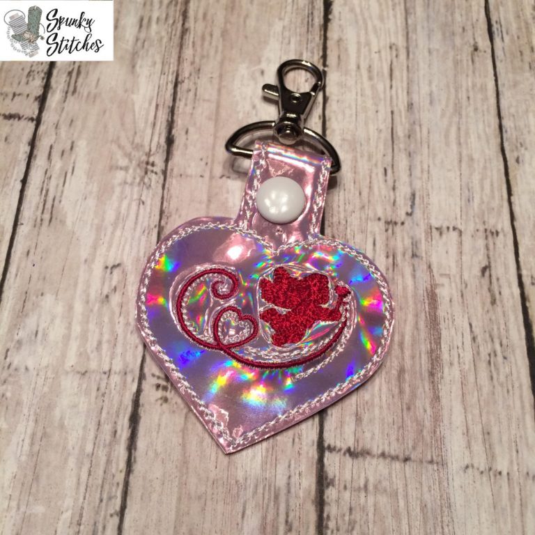 Cupid Heart Key Fob
