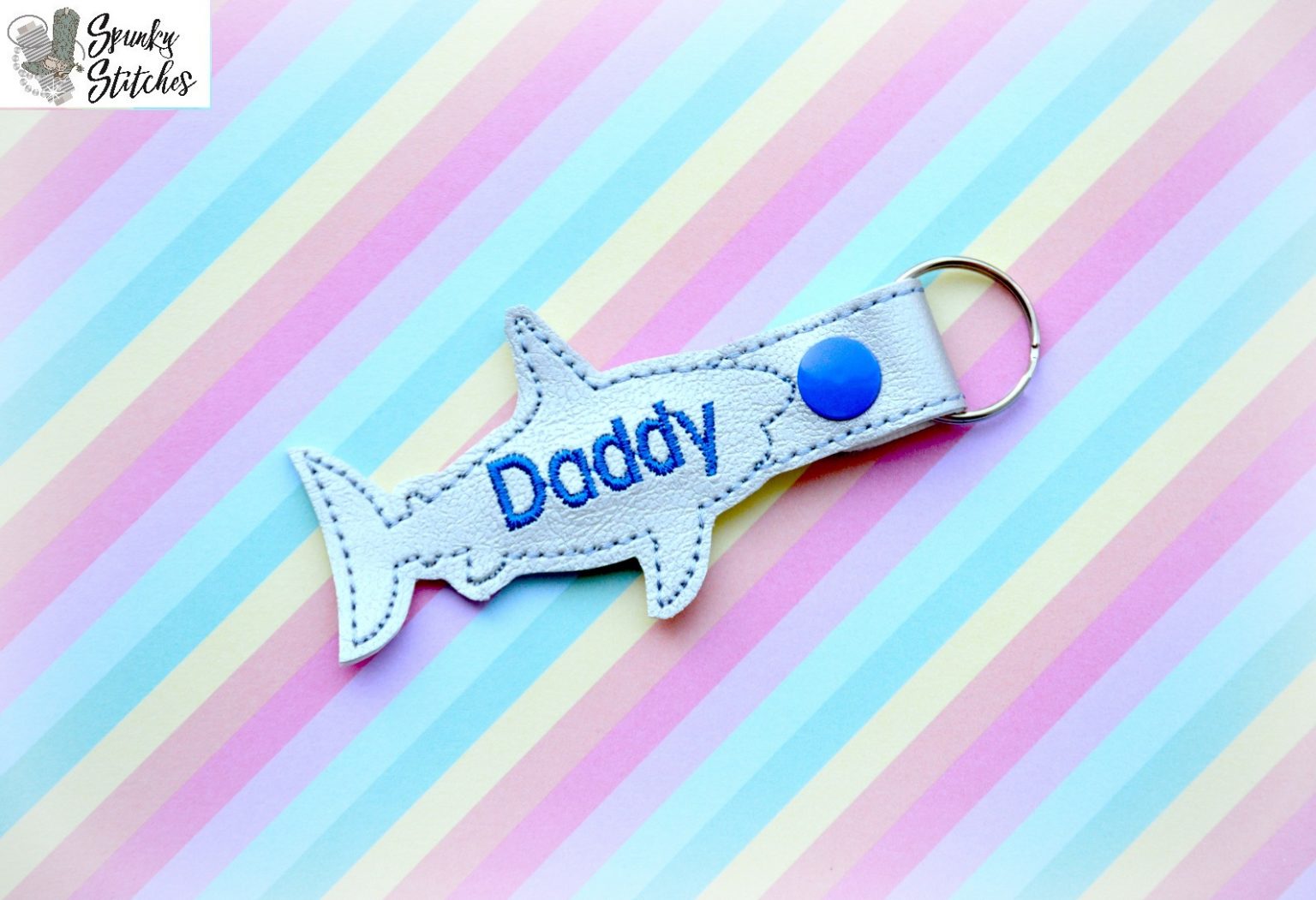 Daddy Shark Key Fob