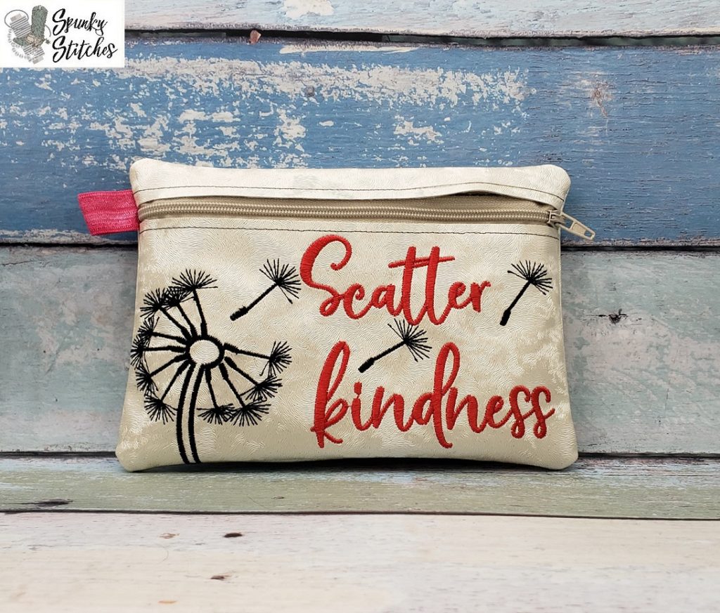 Scatter Kindness Zipper Bag