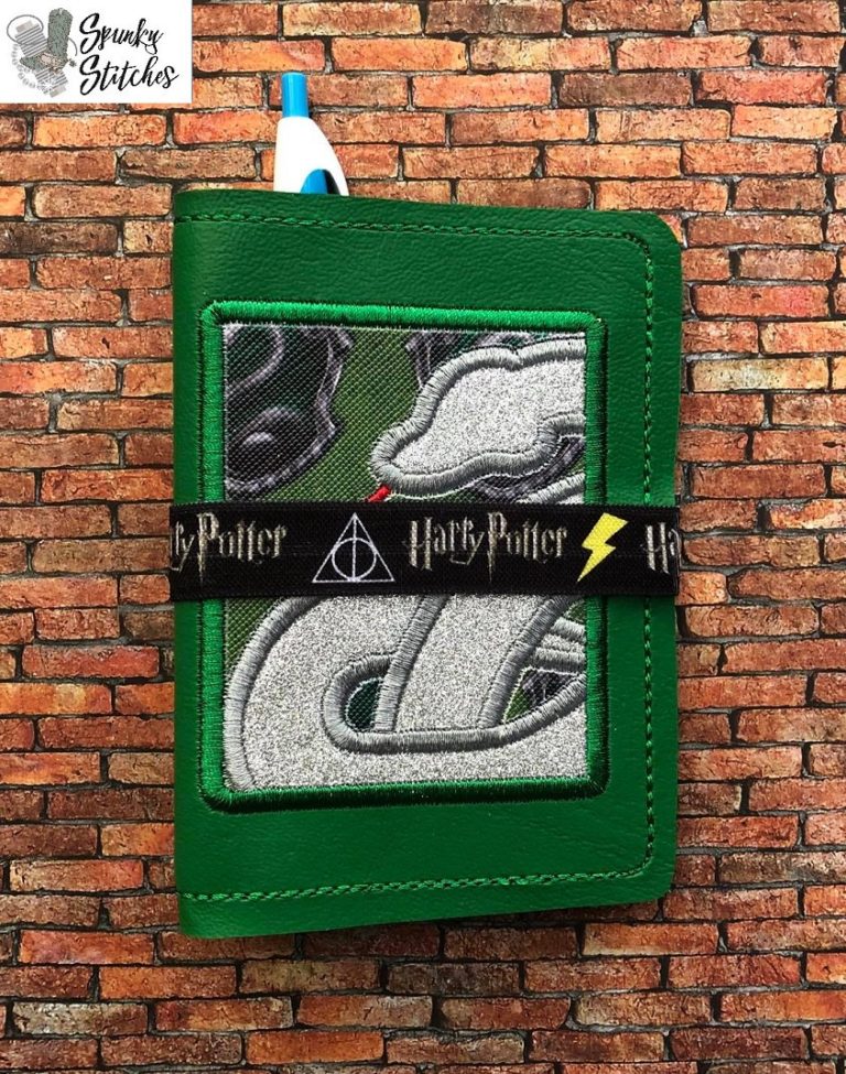 Snake Mini Notebook Cover with Zipper Pocket