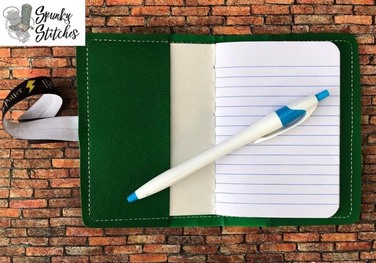 Snake Mini Notebook Cover with Zipper Pocket