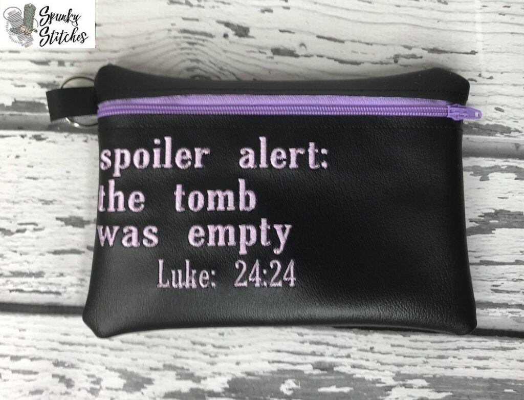 Spoiler Alert: The Tomb was Empty Zipper Bag