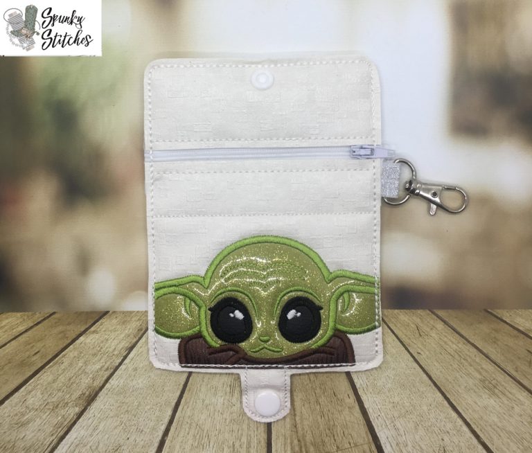 Baby Green Guy Mini Zipper Wallet