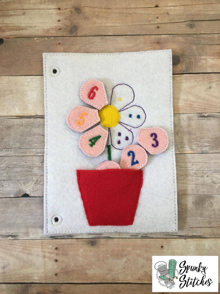 Counting Flower Busy book page