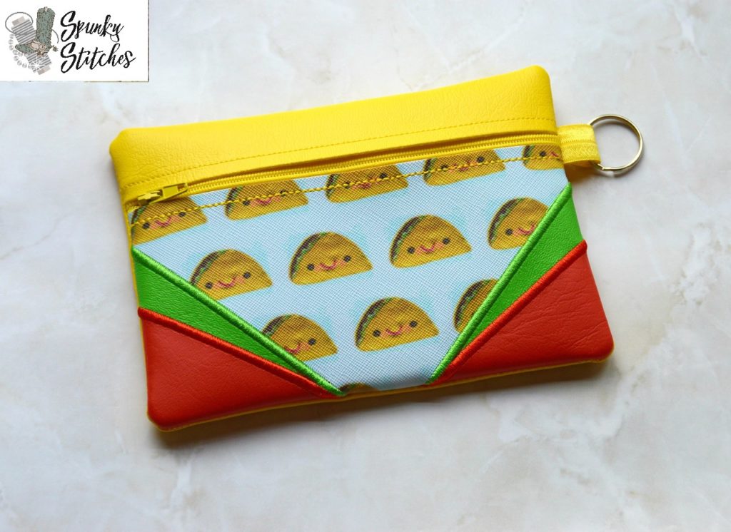 Diagonal Zipper Bag