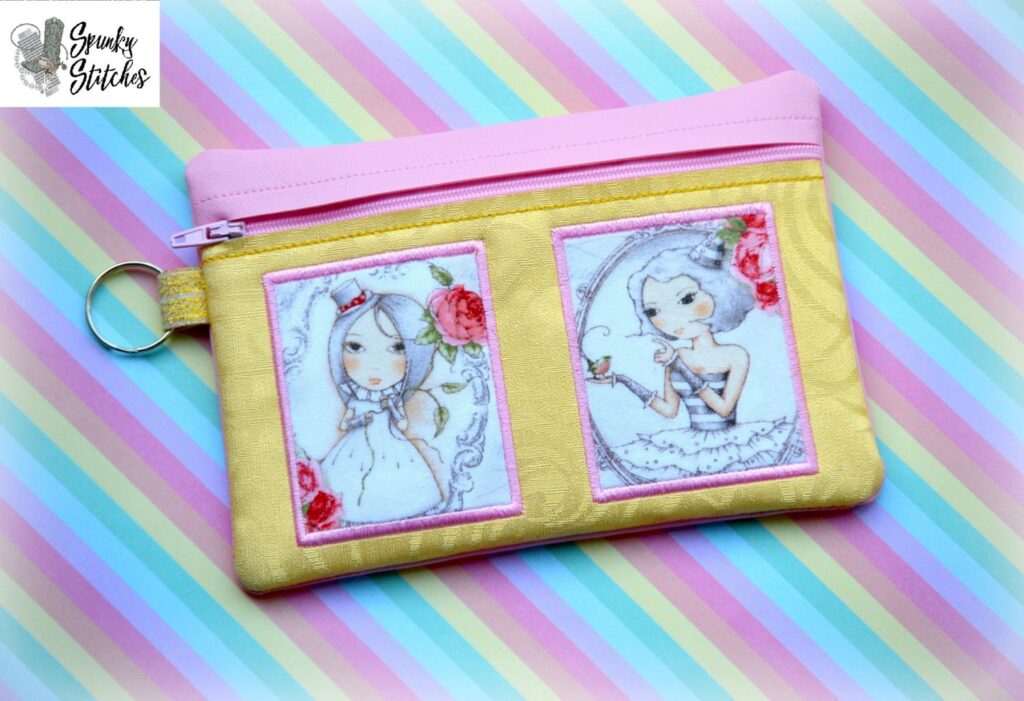 Double Square Zipper Bag