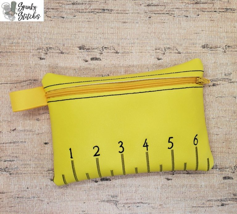 Ruler Zipper Bag
