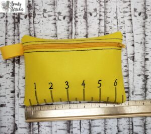 Ruler Zipper Bag