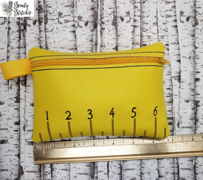 Ruler Zipper Bag