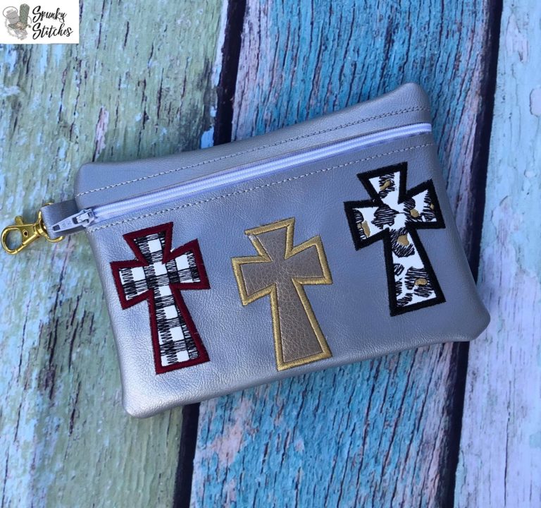 Cross Peace Lilly Key Fob and Zipper Pull