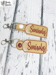 Seminoles Football Key Fob and Zipper Pull