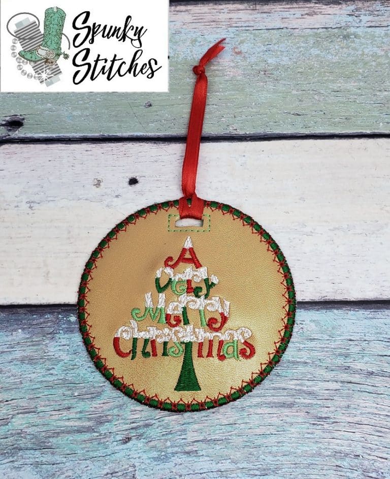 Very Merry Christmas Tree Ornament