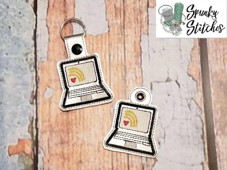 Laptop Key Fob and Zipper Pull