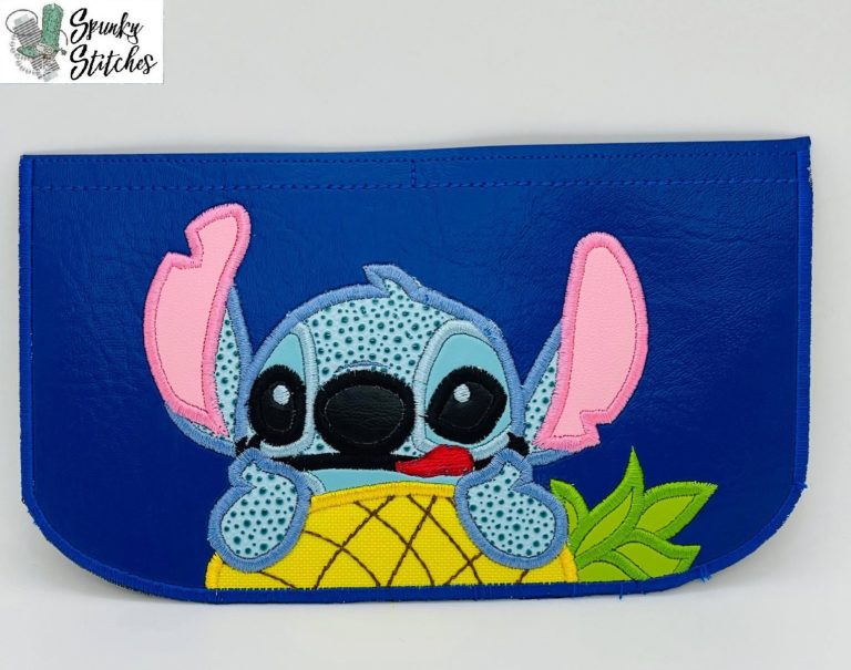 Blue Alien Eating Pineapple Ornament