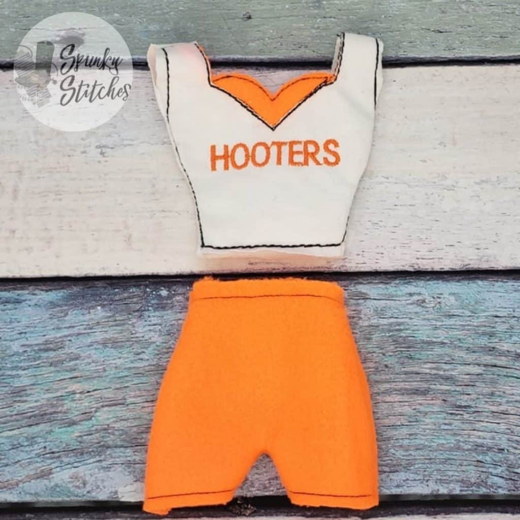 Chicken Wing Waitress Elf Costume