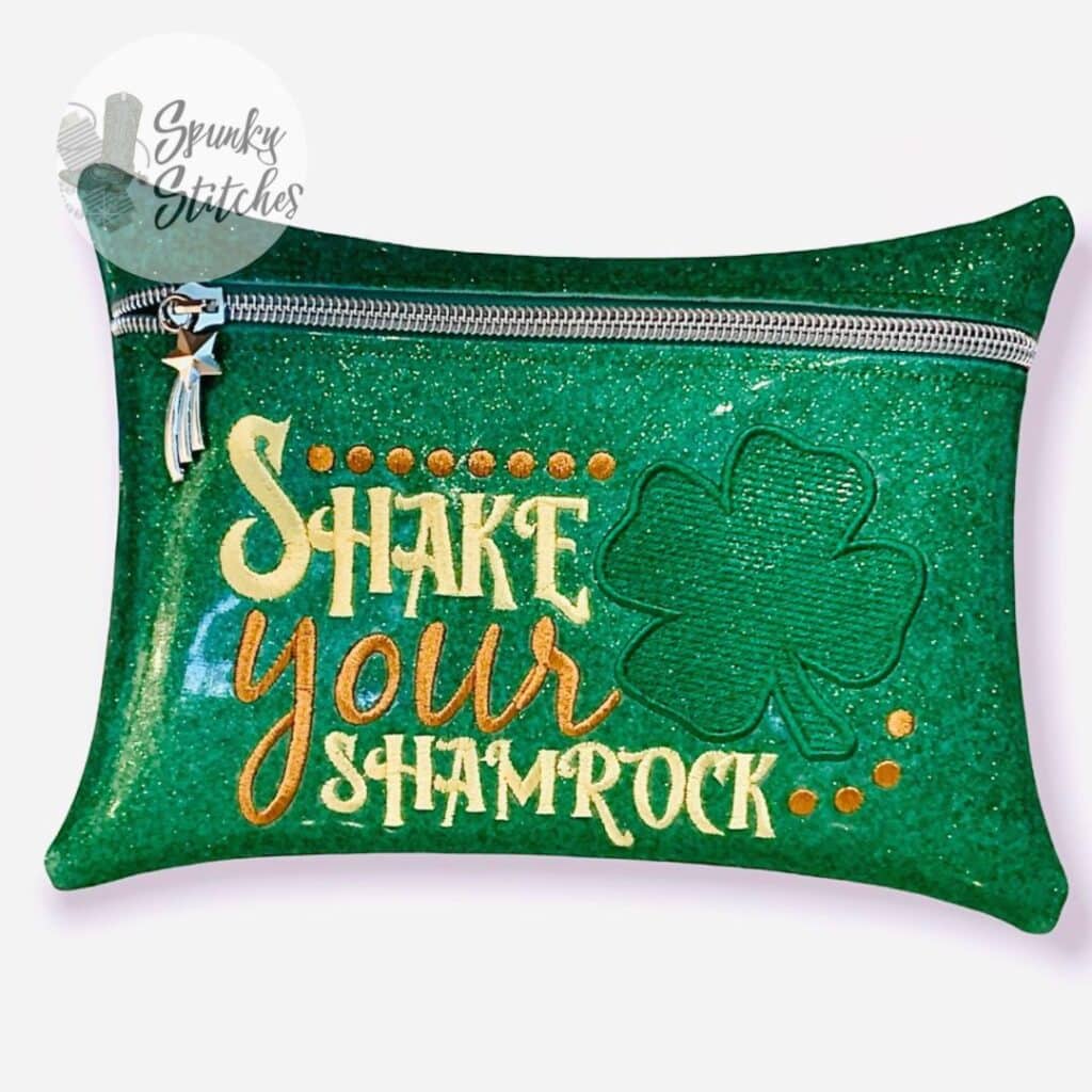 Shake Your Shamrock Zipper Bag