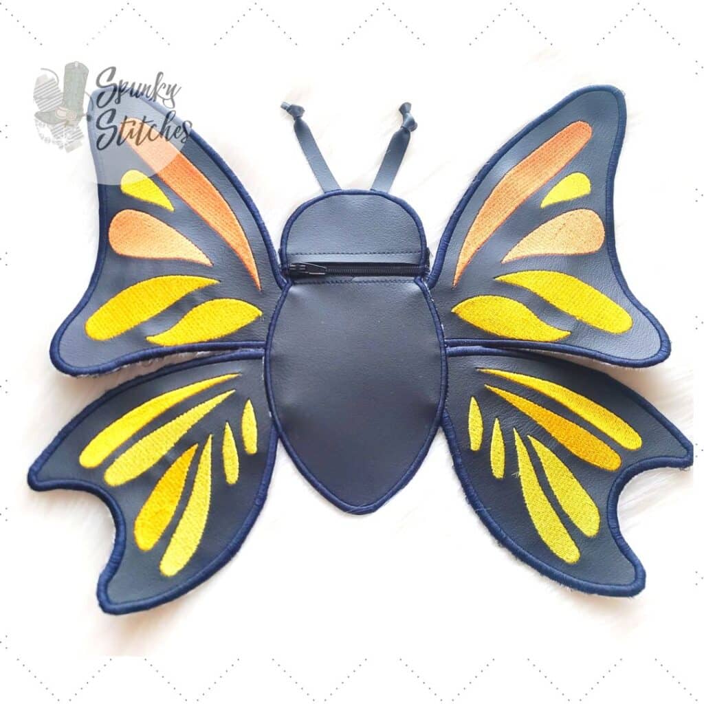 Winged Butterfly Zipper Bag