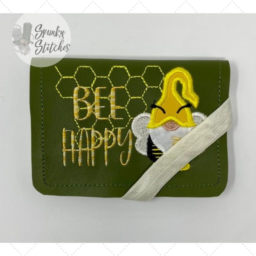 Bee Happy Gnome Mini Notebook Cover