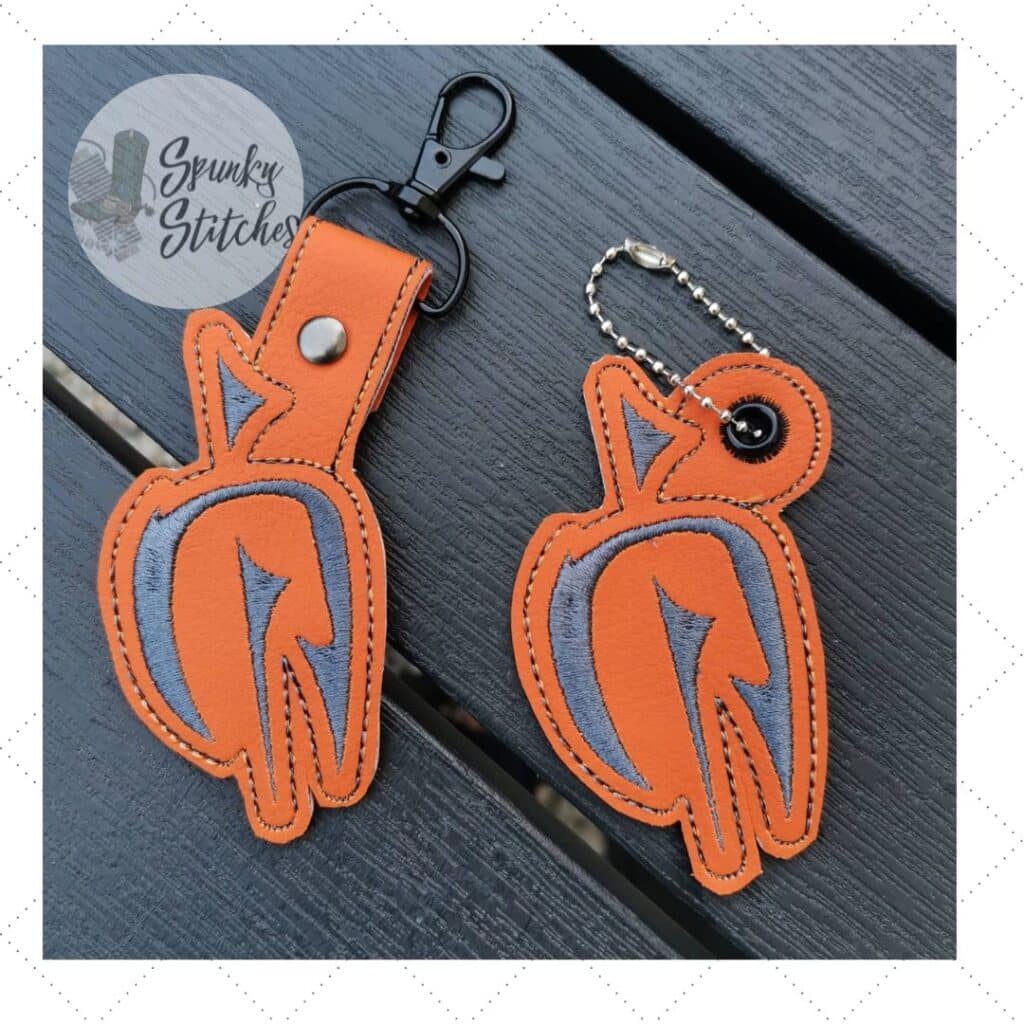 Black Sword Key Fob and Zipper Pull