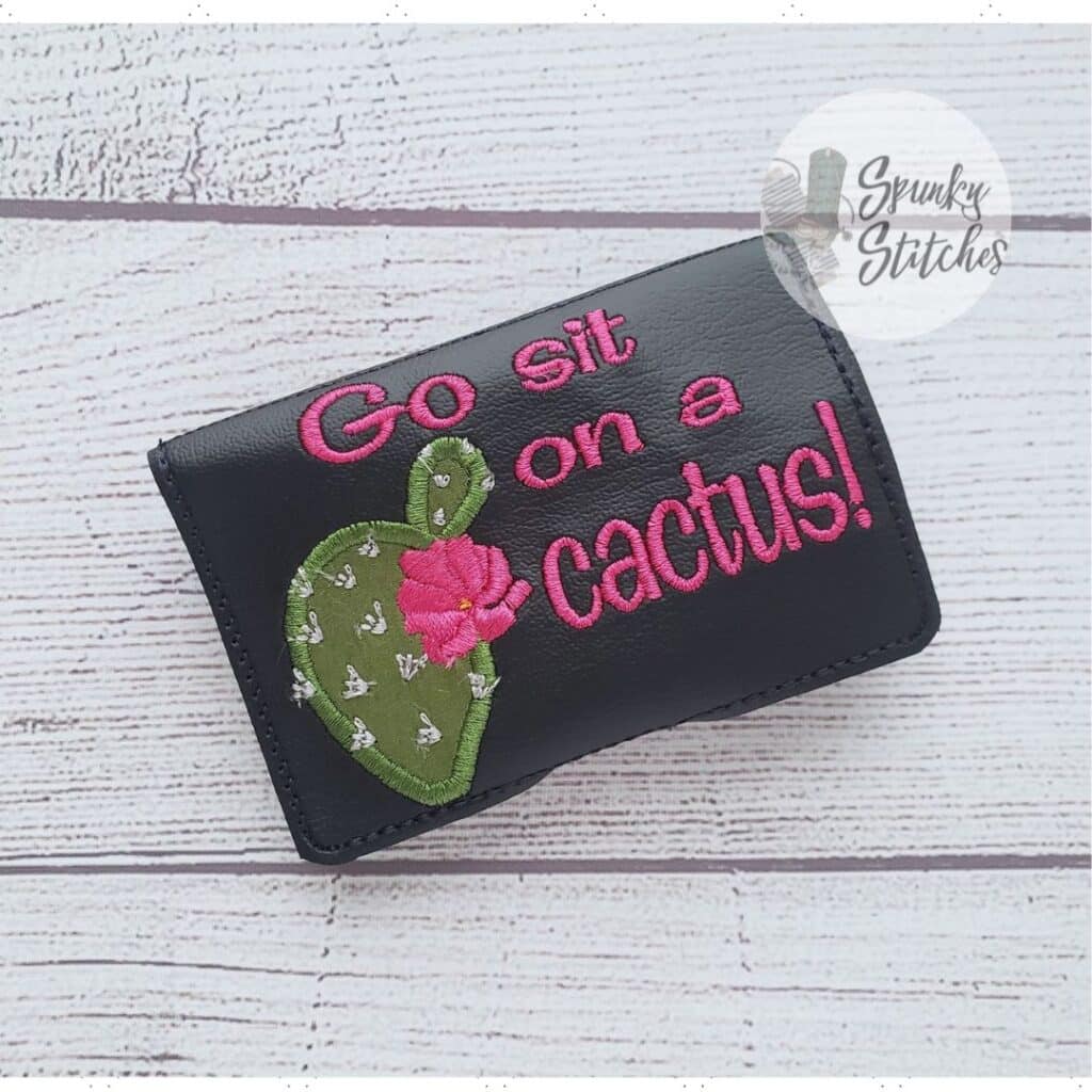 Go Sit On A Cactus Mini Zipper Wallet