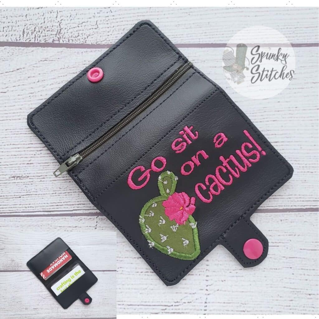Go Sit On A Cactus Mini Zipper Wallet