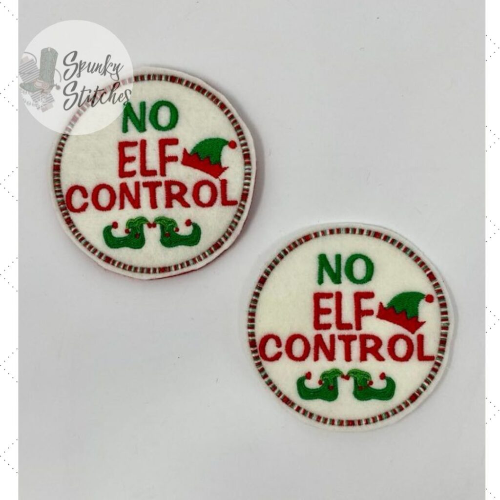 Good/No Elf Control Badge Set