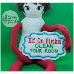 Elf Clean Your Room Sign