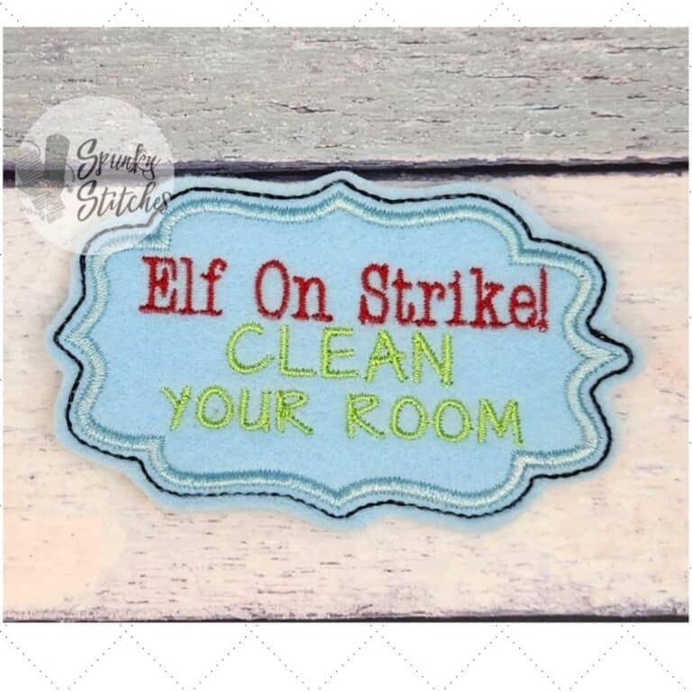 Elf Clean Your Room Sign