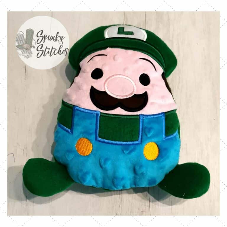 Green Mustache Brother Squishy Stuffy
