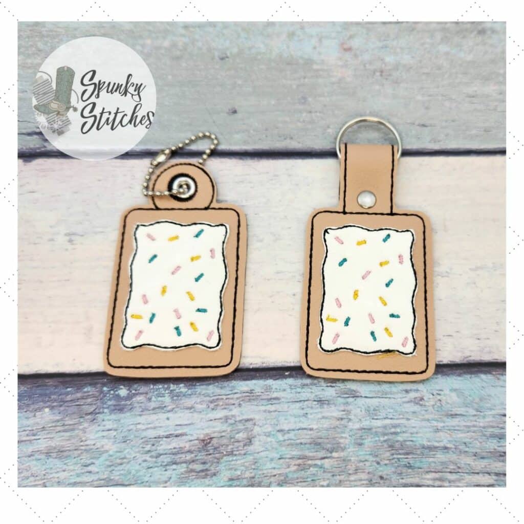 Pop Tart Key Fob and Zipper Pull