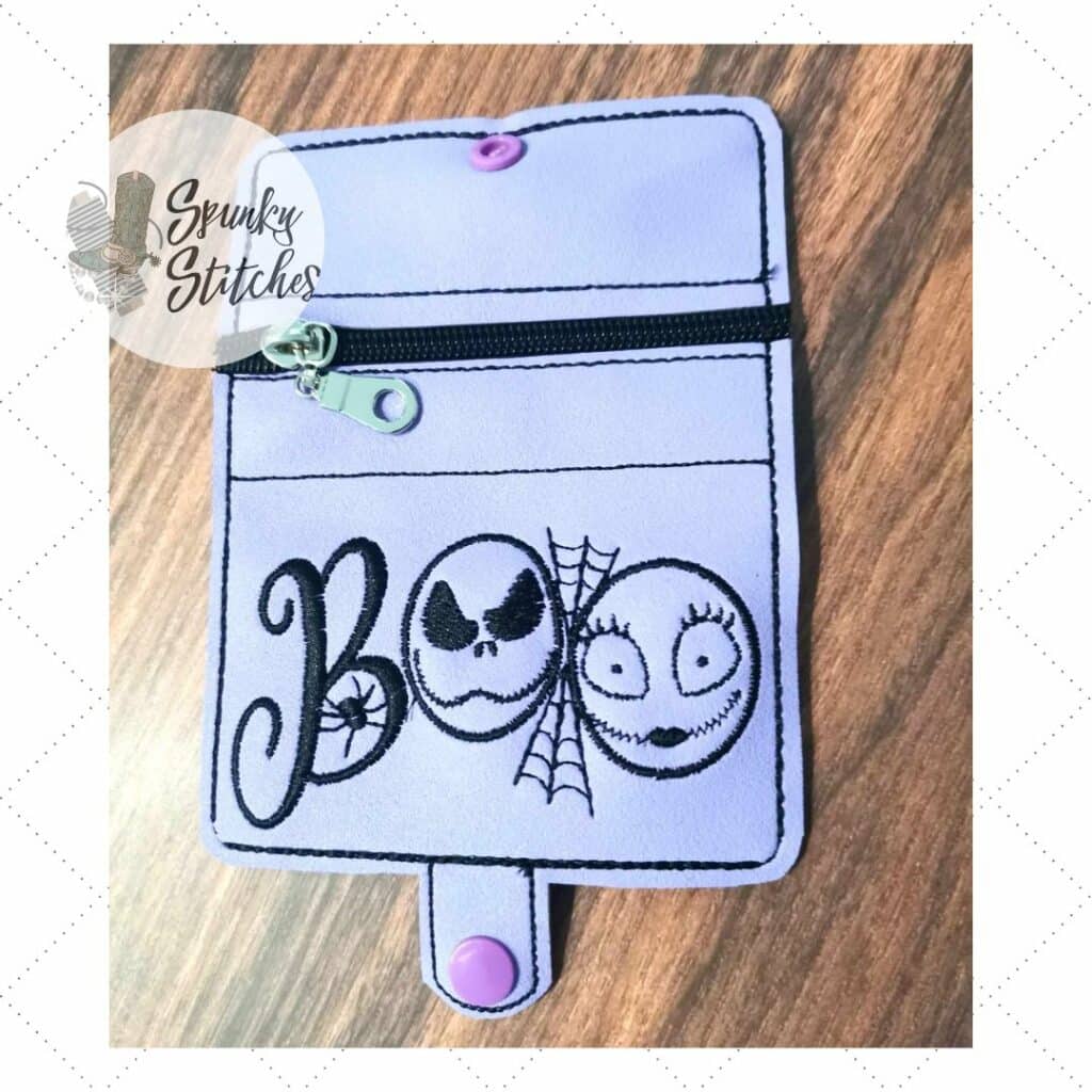 Boo Jack And Sally Mini Zipper Wallet