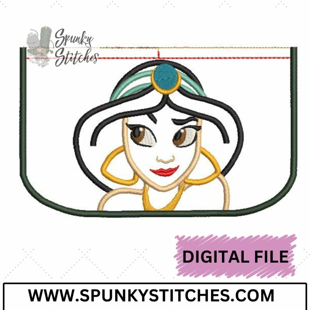 Arabian Princess Side Eyes Trifold Zipper Wallet Top ADD ON (wallet isn ...