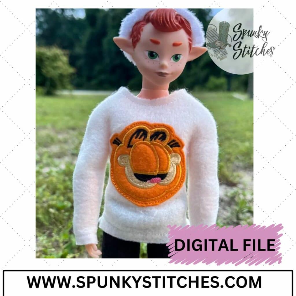 Fat Orange Cat Elf Shirt