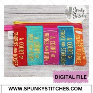 A Court Of Books Zipper Bag