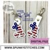 Flag Mouse Key Fob and Zipper Pull