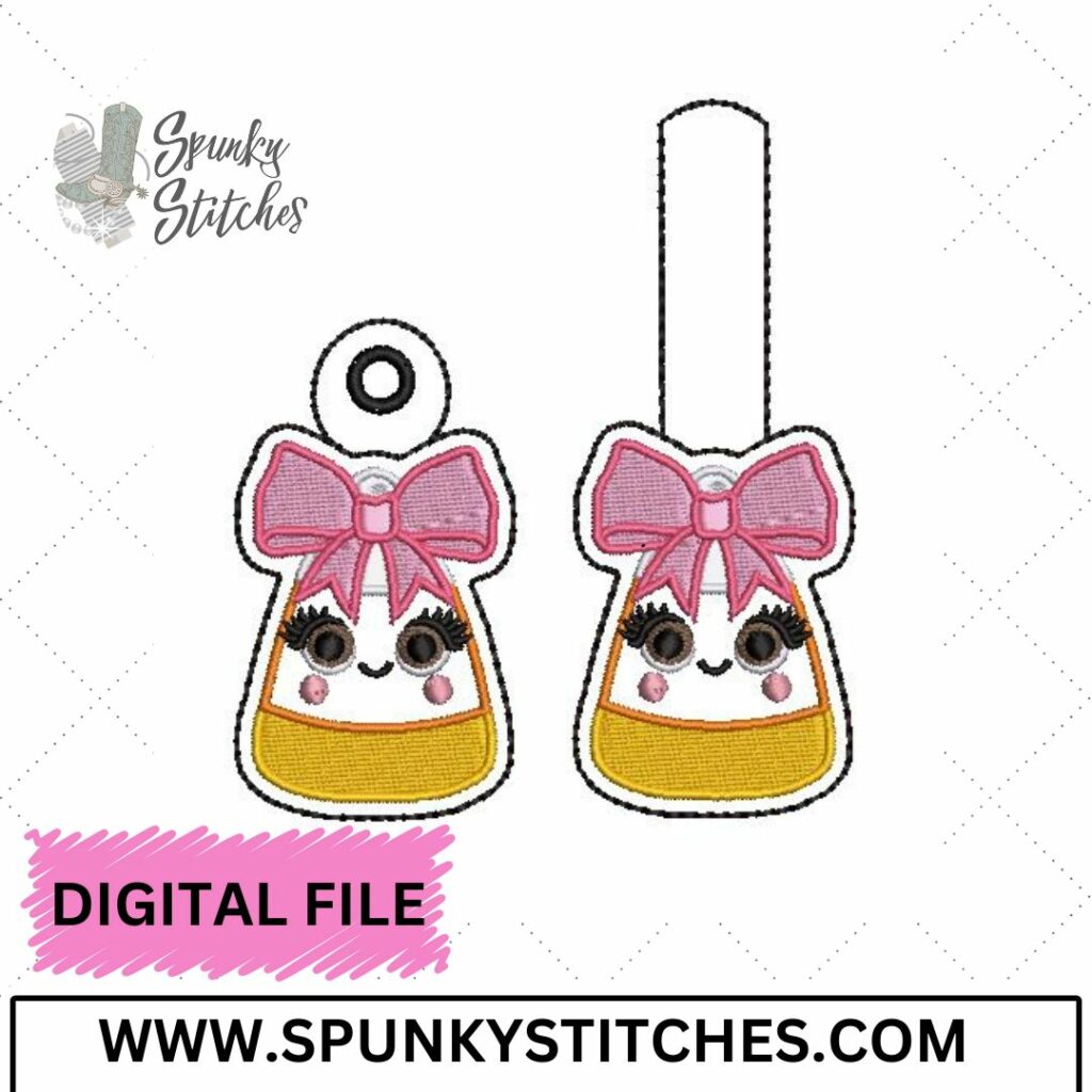 Pumpkin Trio Key Fob and Zipper Pull