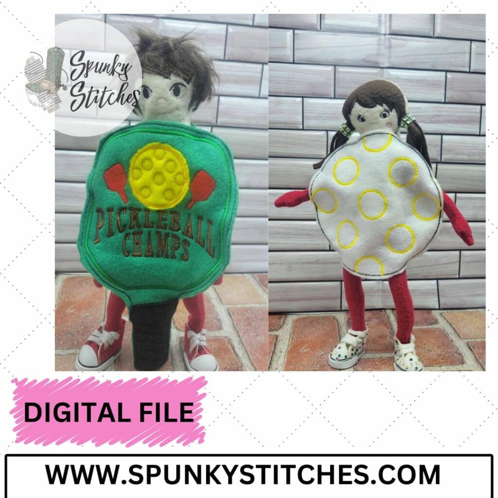 Pickle Ball Racket And Ball Slipover Elf Costume Set