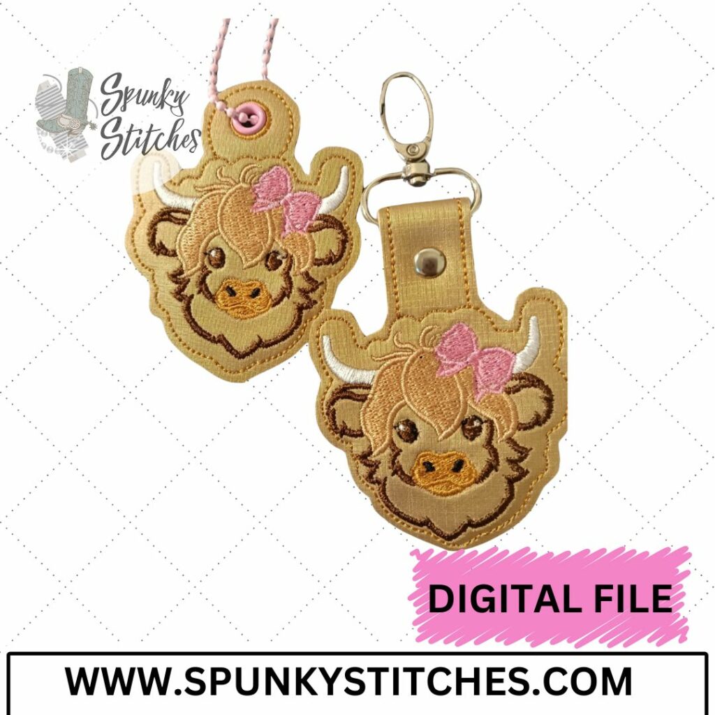 Patriotic Goose Key Fob and Zipper Pull In The Hoop Embroidery File