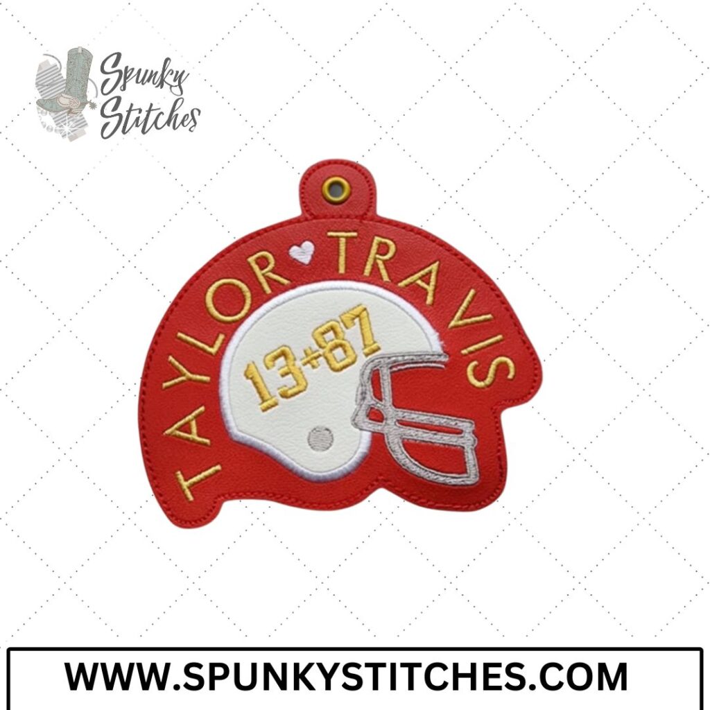 Taylor Travis Car Tag In The Hoop Embroidery