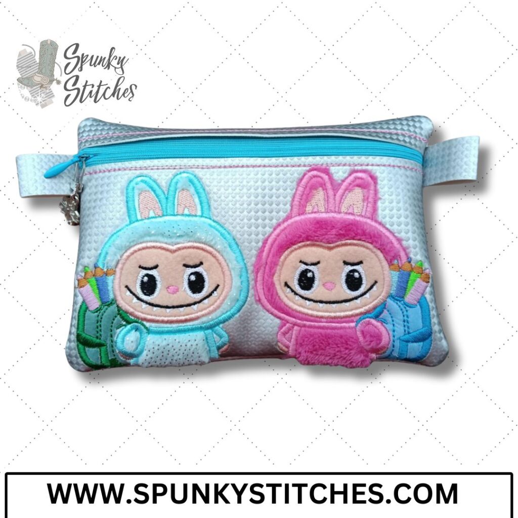 Bubu Back To School Bag Embroidery File Digital Download