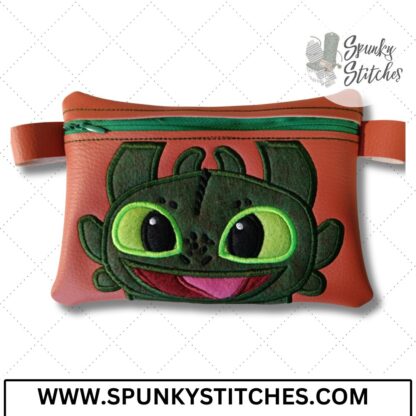 Toothless Dragon Smile Bag Embroidery File Digital Download