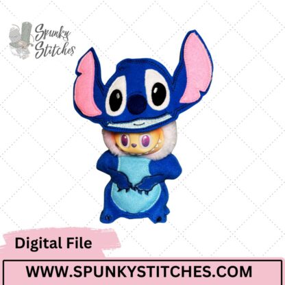 Bubu Monster Blue Alien Costume Digital Embroidery File