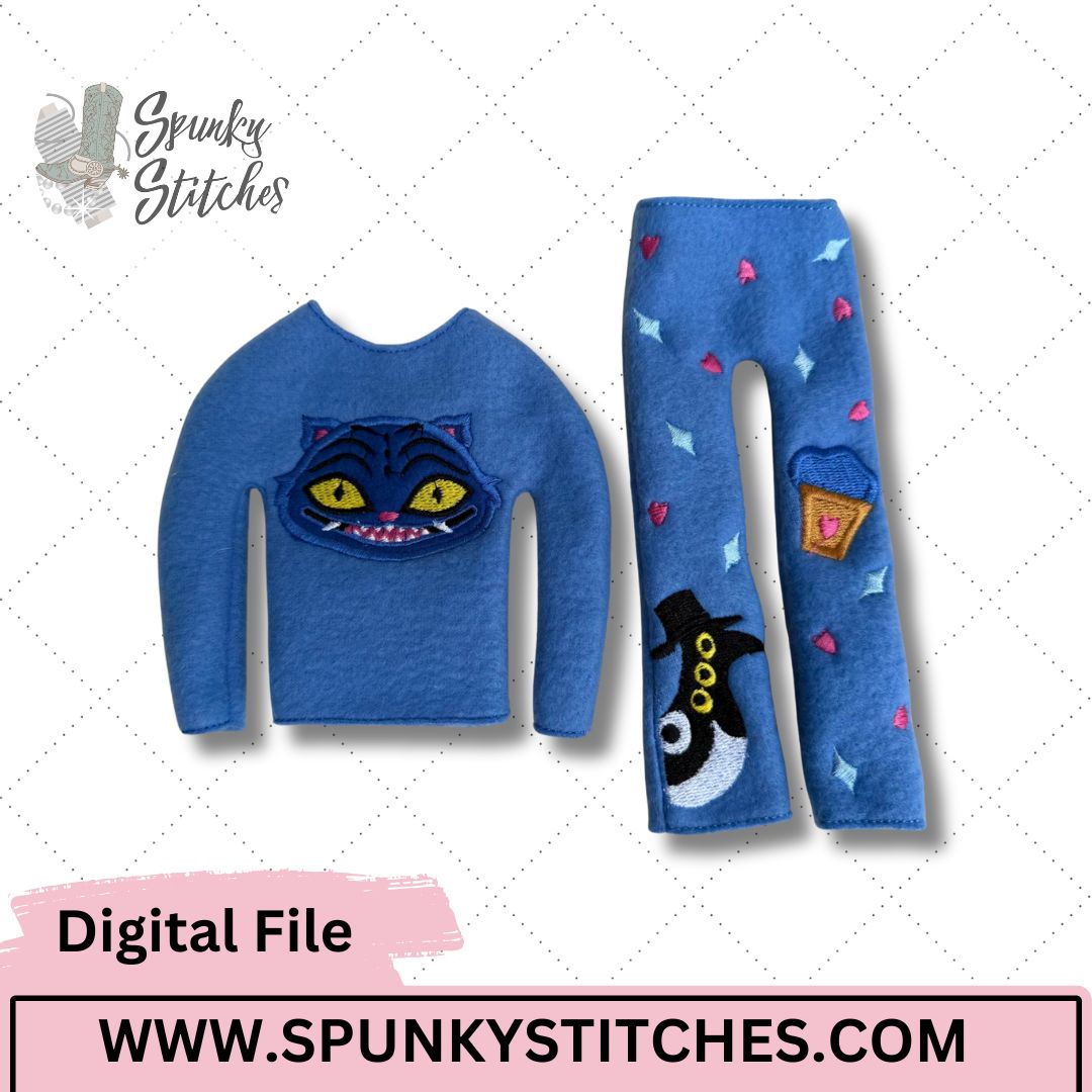 Derpy Tiger Elf Outfit Digital Embroidery File