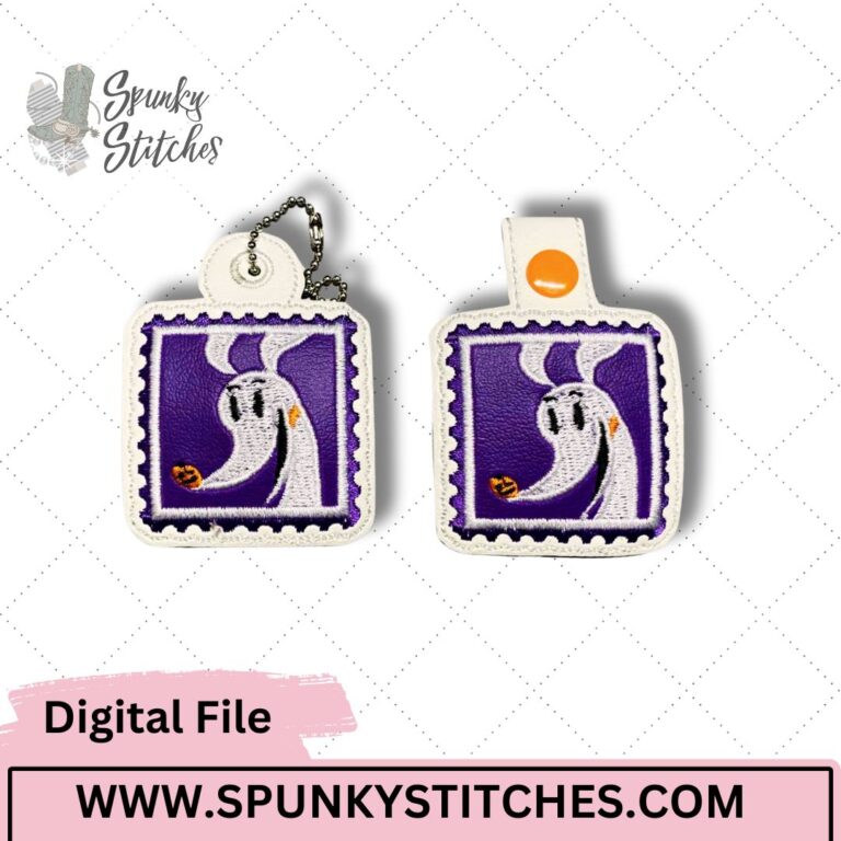 NBC Zero Stamp Key Fob and Zipper Pull ITH Embroidery File